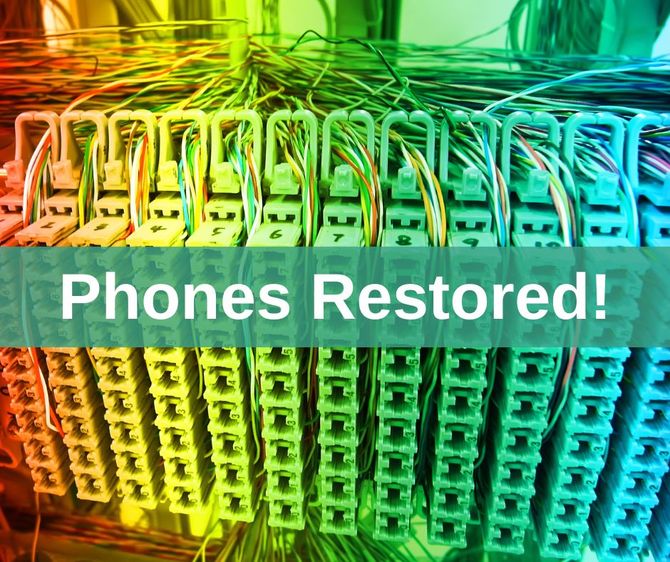 Phones and IT Restored at AGH after power outage